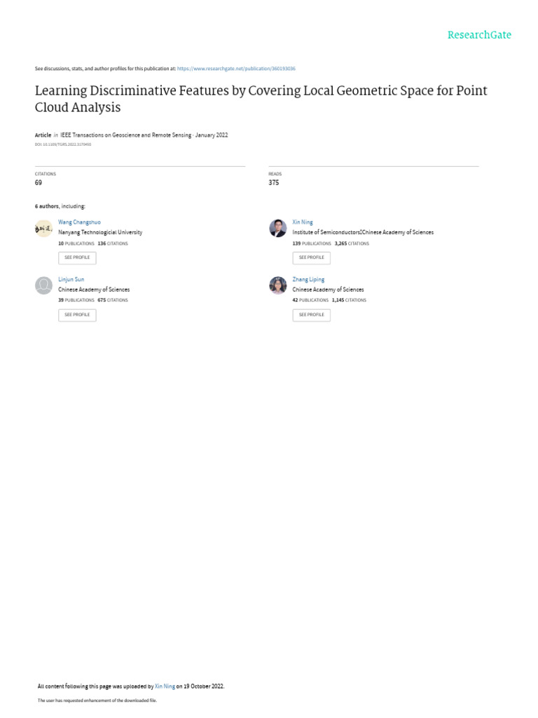 2022-Learning Discriminative Features by Covering Local Geometric Space For Point Cloud Analysis ...