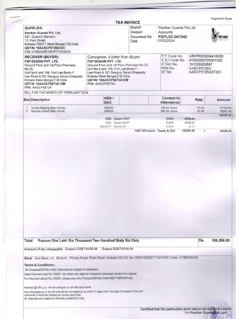 Security Bill Feb | PDF