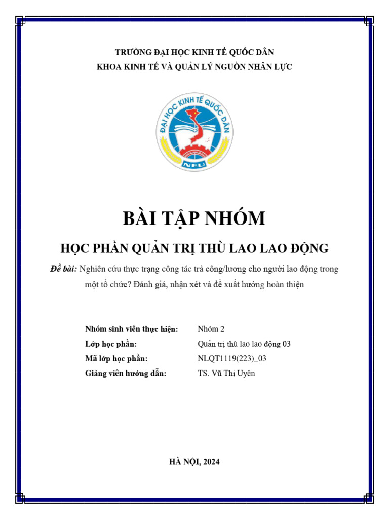 FInal Thù Lao | PDF