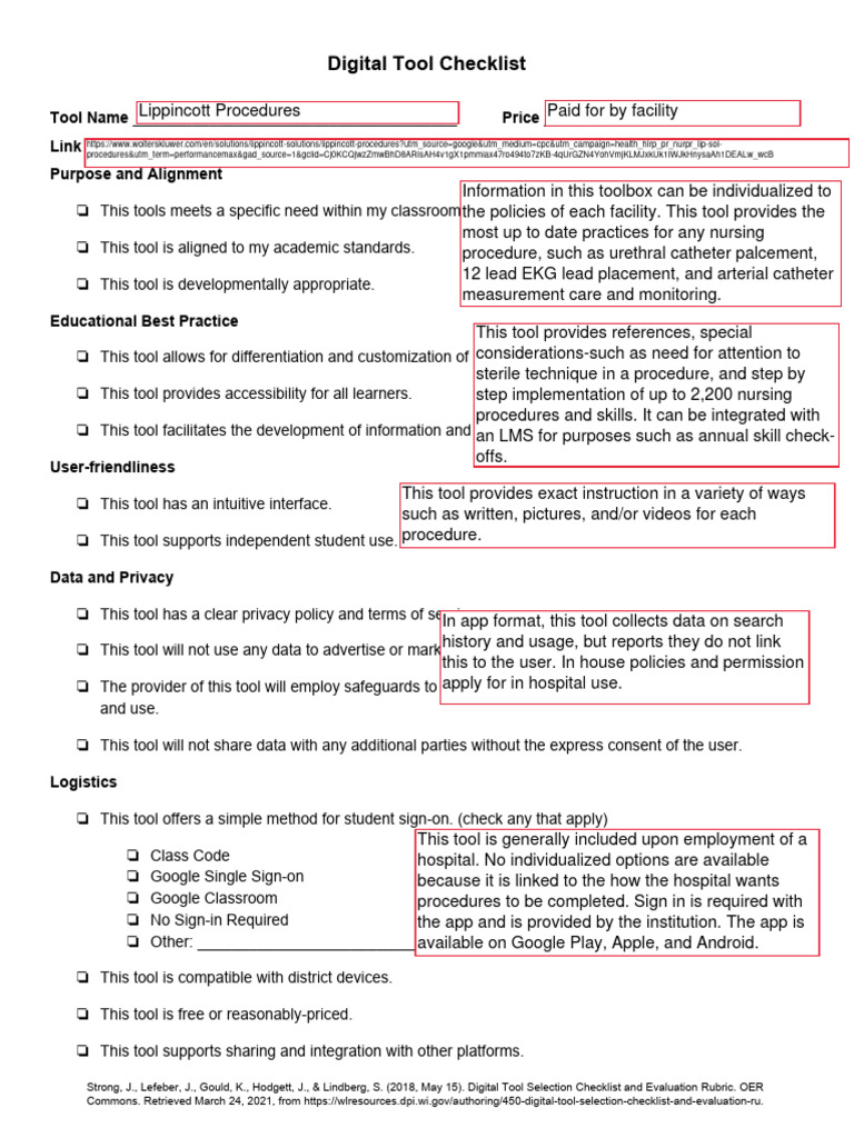Lakin Kerry Digital Tool Checklist 2 | PDF | Mobile App | Google Play