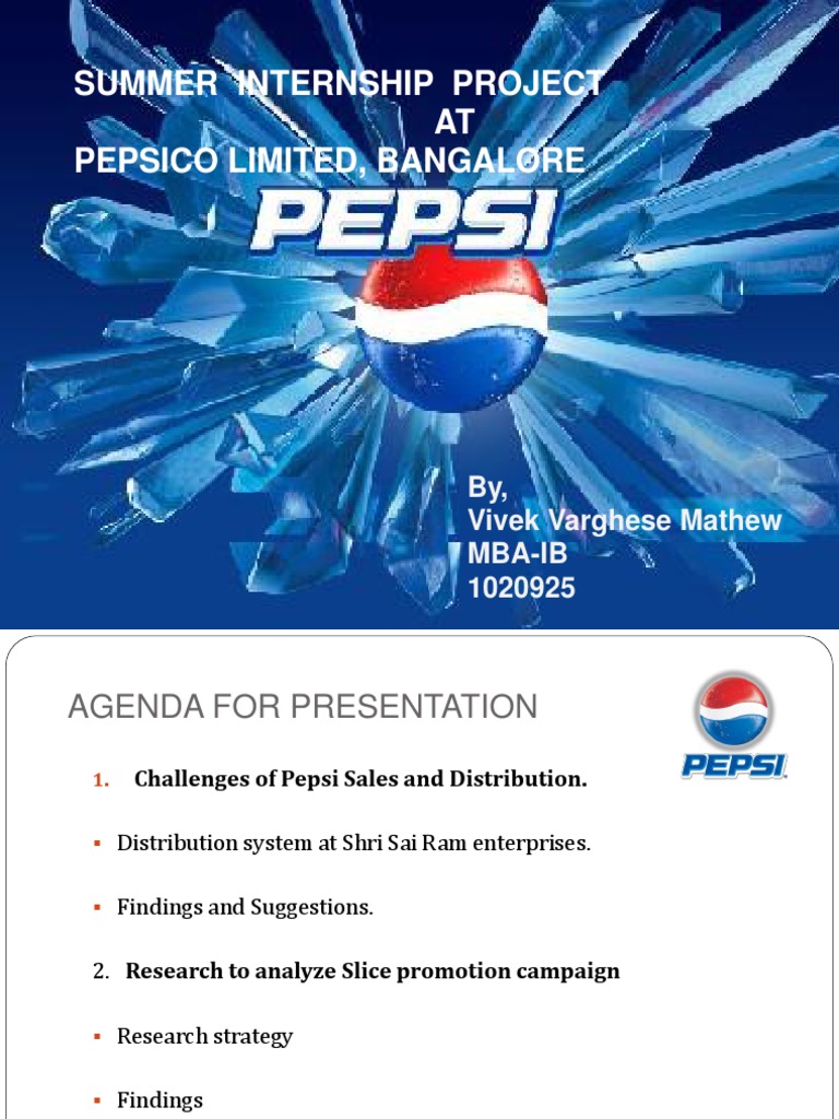 Sip Presentation | Pepsi Co | Retail