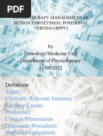 Supine Roll Test for HC-BPPV Diagnosis | PDF | Vertigo | Diseases And ...