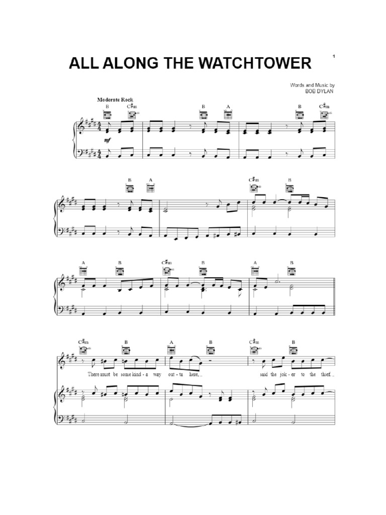 All Along The Watchtower | PDF