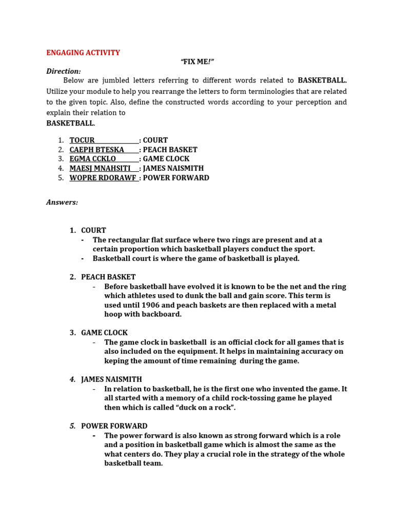 Engaging Activity Pe 4 | PDF