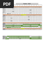 Shift Work Calendar 2024 | PDF