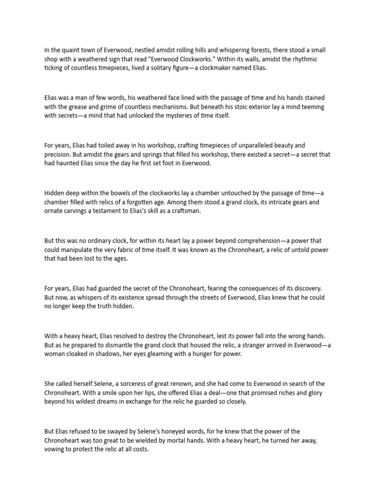 The Clockmaker's Secret | PDF