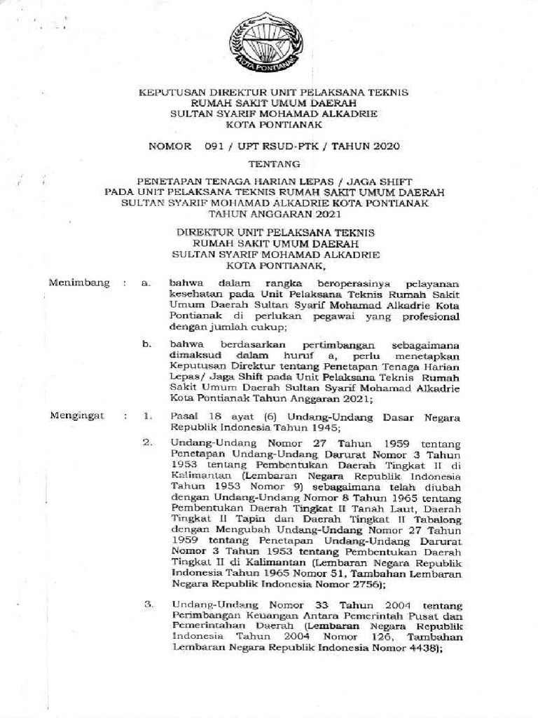 091:upt Rsud-ptk:Tahun 2020 | PDF