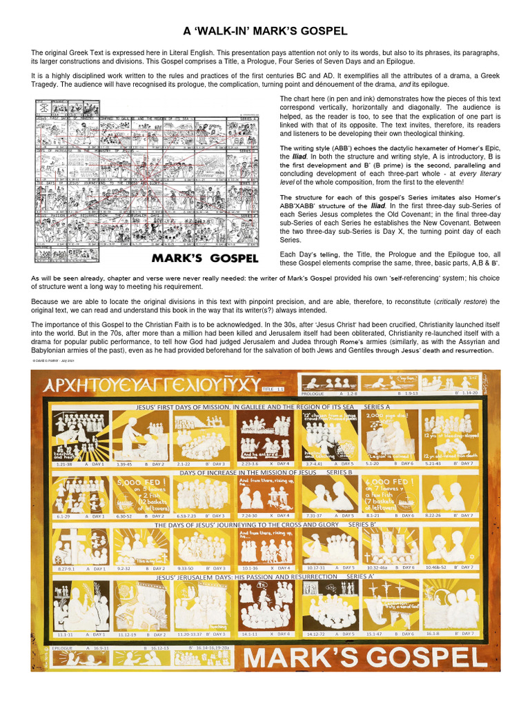 A Walk in Marks Gospel | PDF | Jesus | Gospel Of Mark