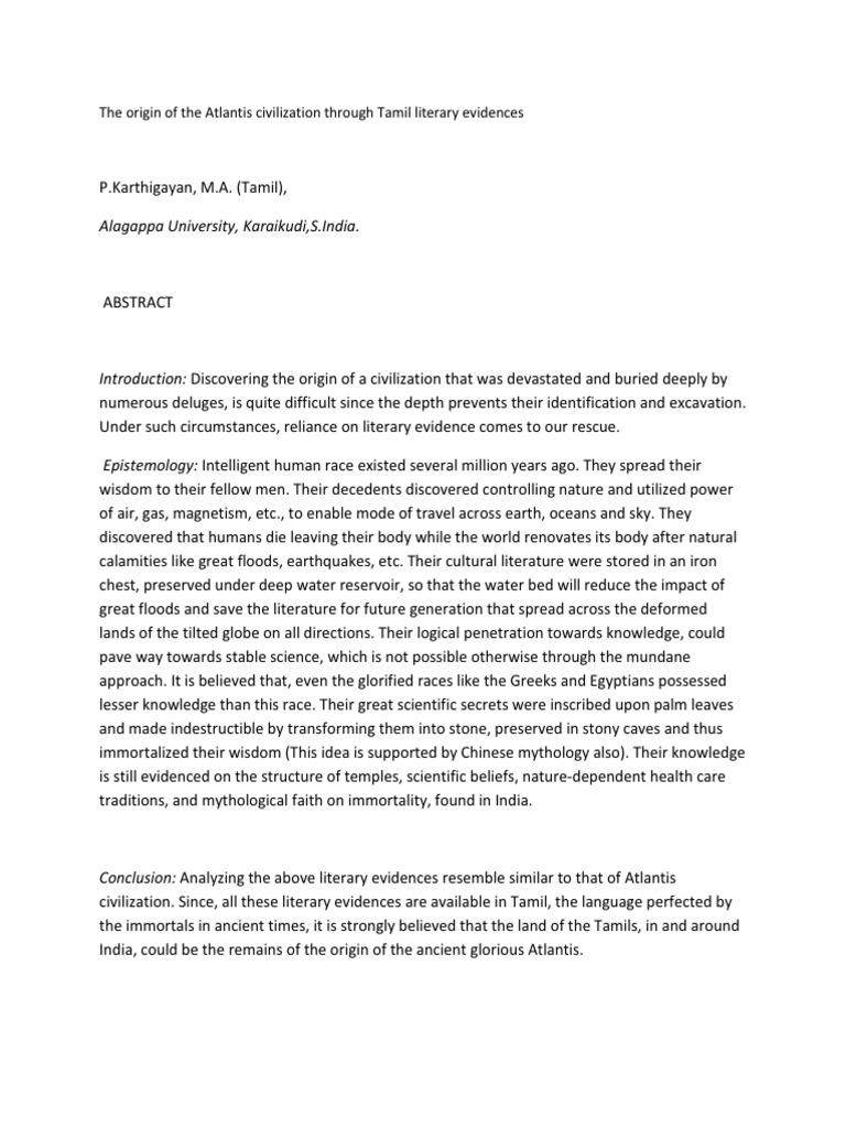 Atlantis | PDF | Atlantis | Greek Mythology