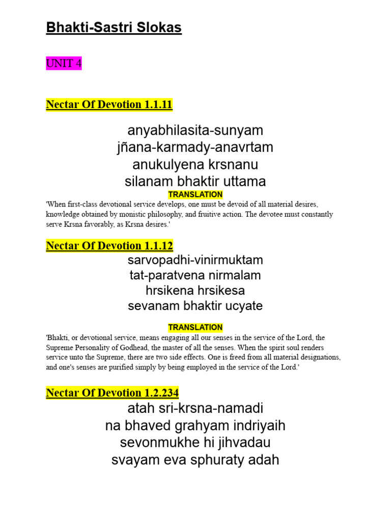 Bhakti Unit4 | PDF | Bhakti | Krishna