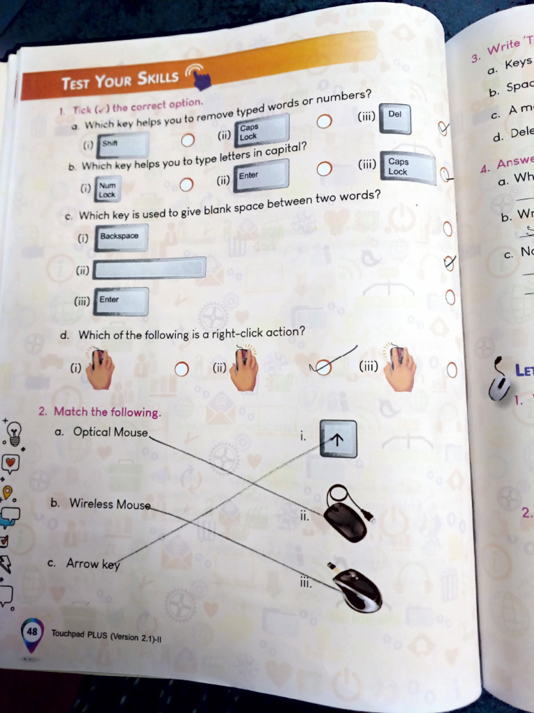 Class 2 CH - 5 - 6 - 7 - 8 - 9 Computer | PDF | Computer Keyboard | Input/Output