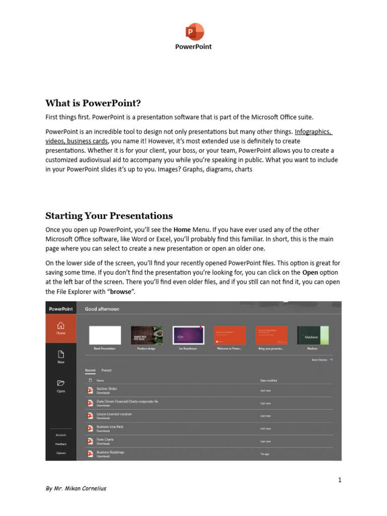 What Is Powerpoint? | PDF | Microsoft Power Point | Microsoft Office