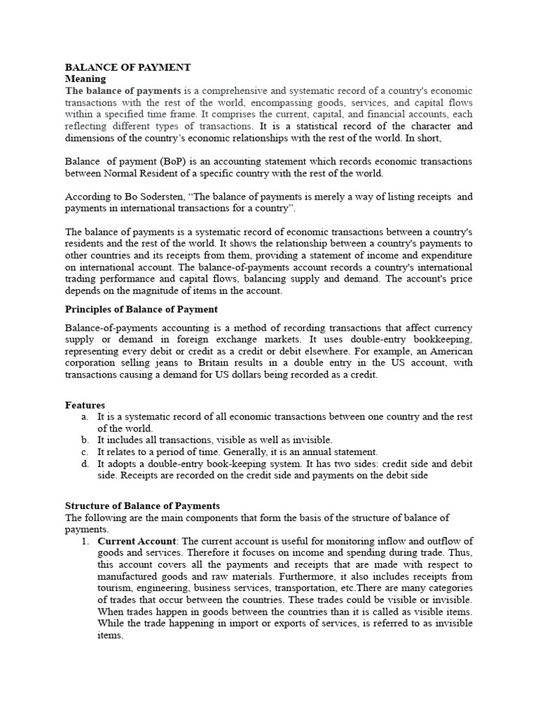 Lecture Note 3 On Icf | PDF | Balance Of Payments | Debits And Credits