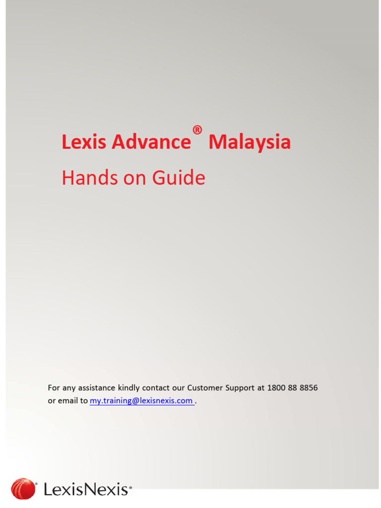 Lexis Advance Hand's On - All Comm | Download Free PDF | Hyperlink | Lexis Nexis