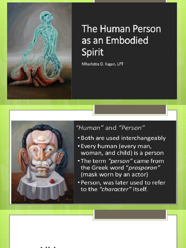 Part 1 Man As Embodied Spirit | Download Free PDF | Experience ...