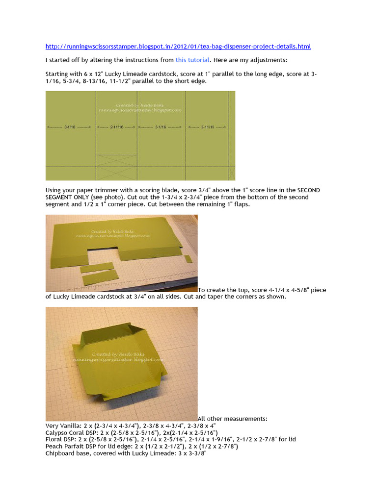 Instructions | PDF