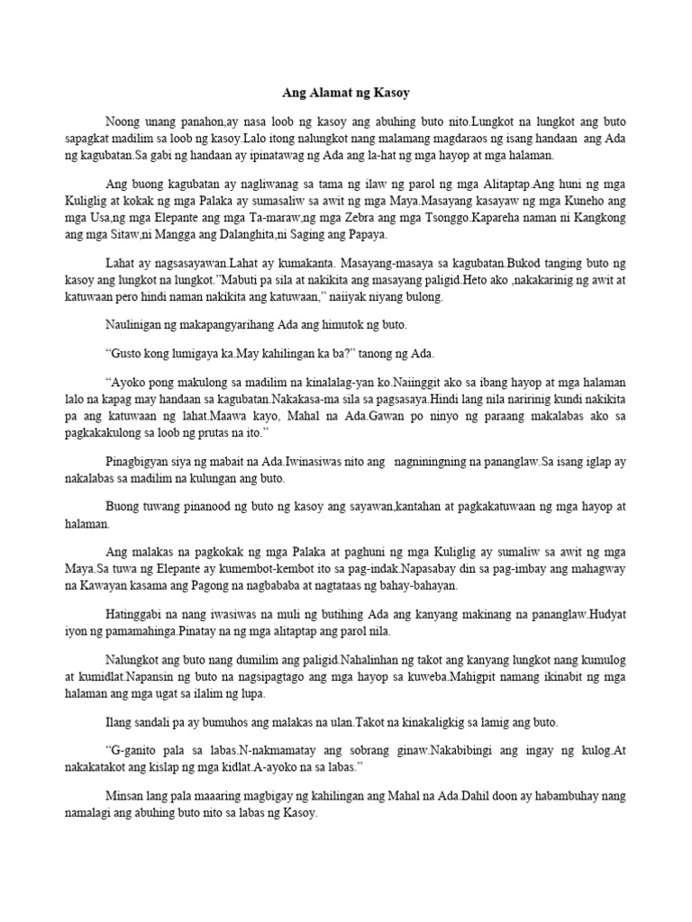 Ang Alamat NG Kasoy | PDF