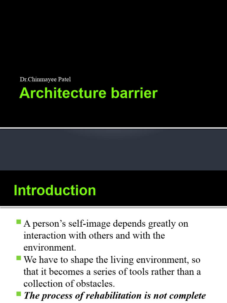 Architecture Barrier | PDF | Wheelchair | Stairs