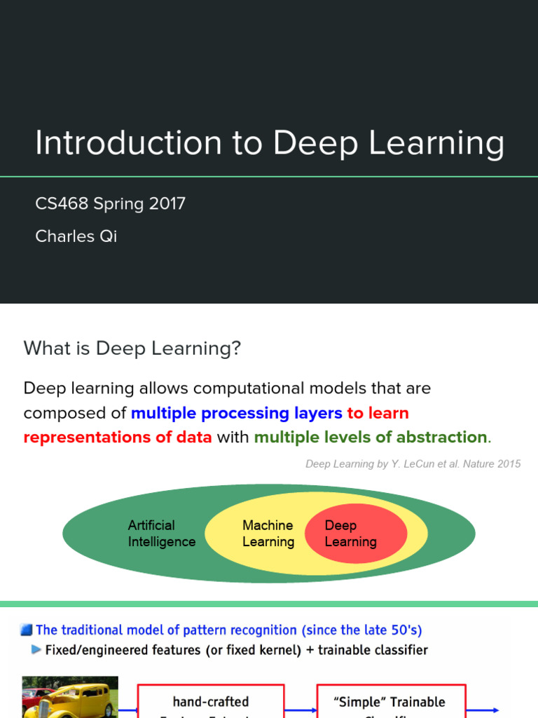 L10 - Intro - To - Deep - Learning | PDF | Deep Learning | Artificial ...