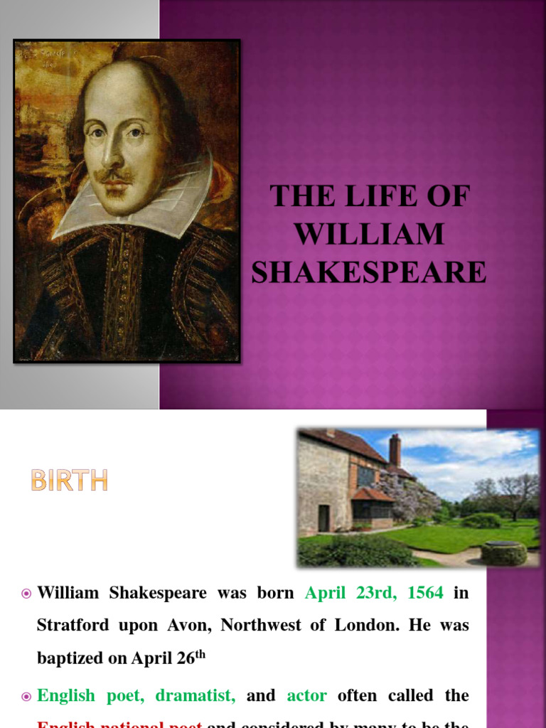 The Life of William Shakespeare | PDF | William Shakespeare