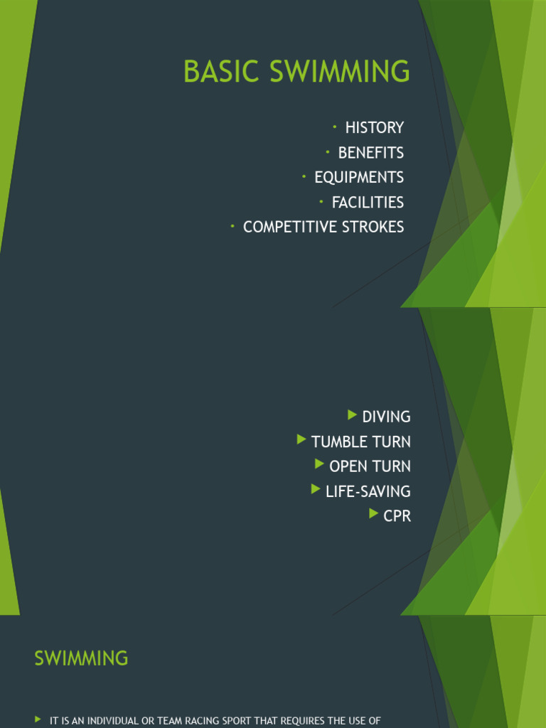 Basic Swimming | PDF | Swimming | Leisure Activities