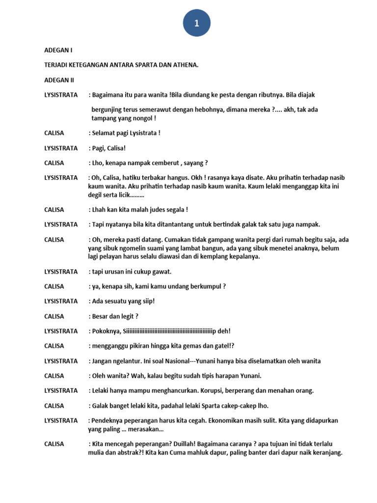 Lysistrata | PDF | Fiksi Misteri, Thriller, & Kejahatan