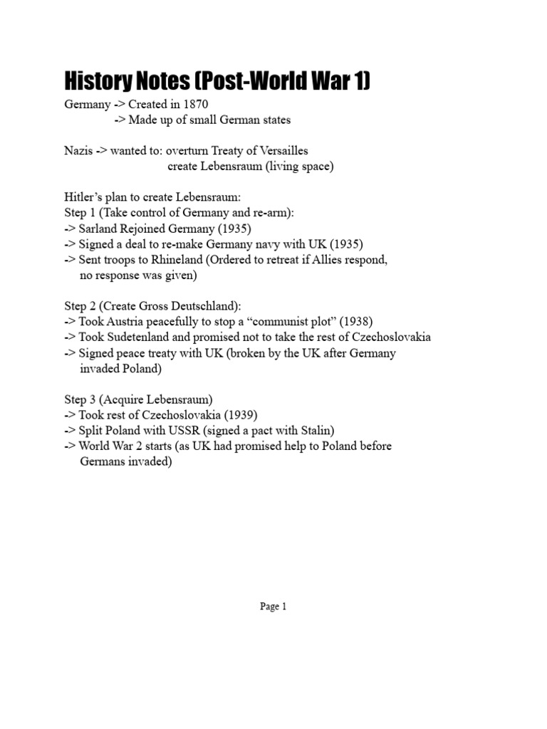 History Notes Unit 2 | PDF