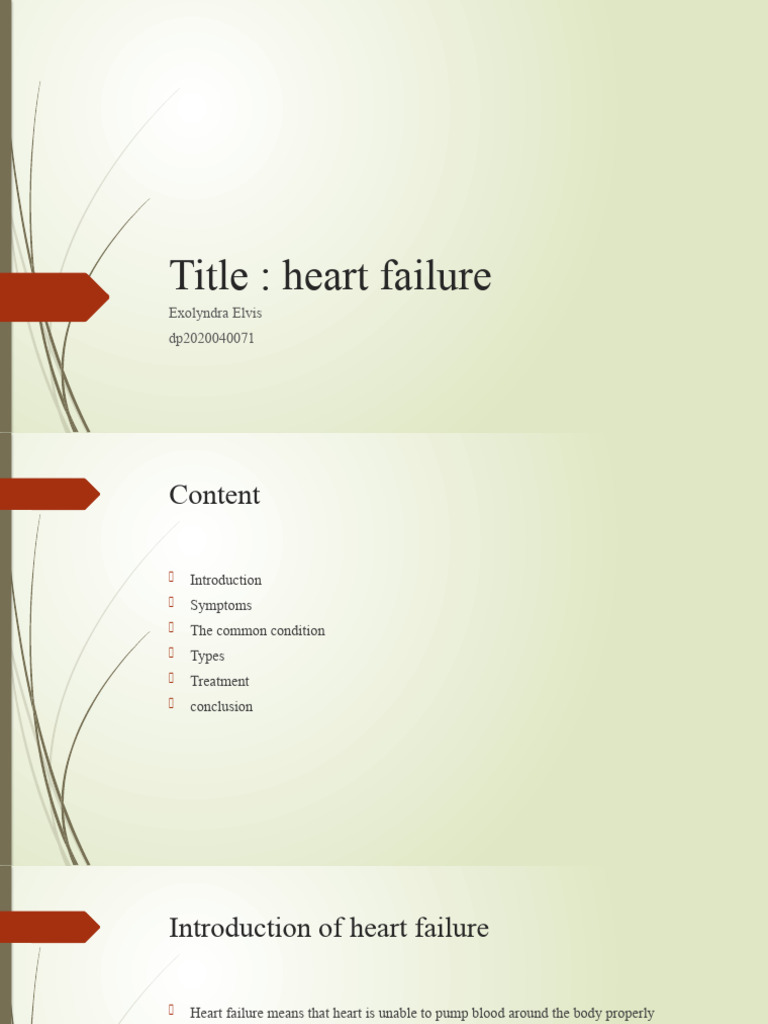 Heart Failure.presentation | PDF