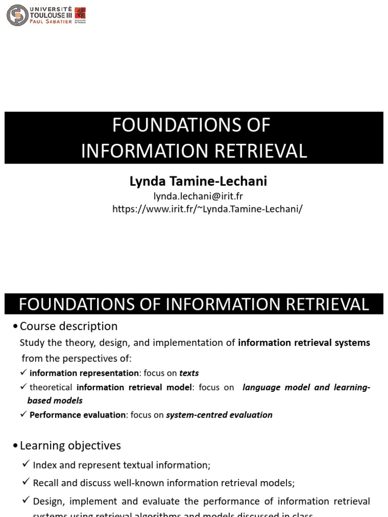 Introduction | PDF | Information Retrieval | Information Science
