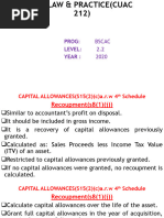 TAX228 - Capital Allowances - Recoupment 2025 | PDF | Tax Deduction | Taxes