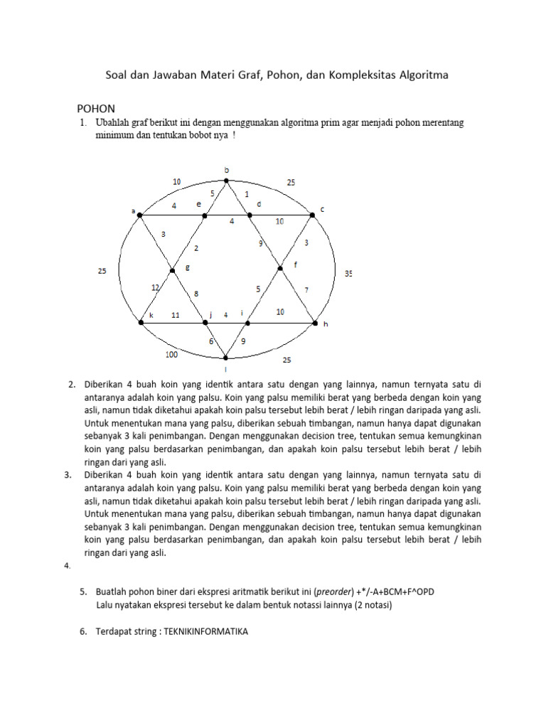 Latihan Soal KUIS MATEMATIKA DISKRIT | PDF