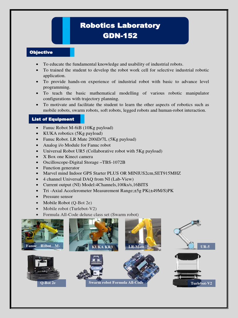 Robotics Lab | Download Free PDF | Mechatronics | Robotics