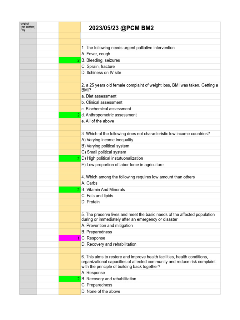 ?2023-05-29 @PCM BM2 | PDF | Food Energy | Foods