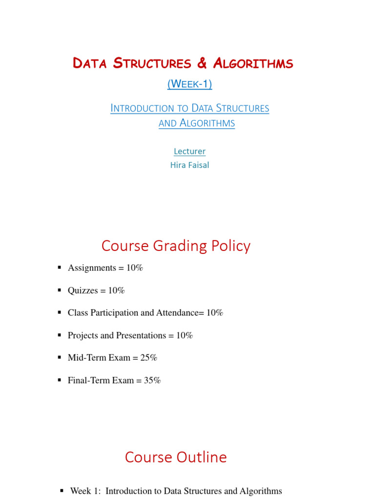 Dsa Week 1 Pdf Data Structure Pointer Computer Programming