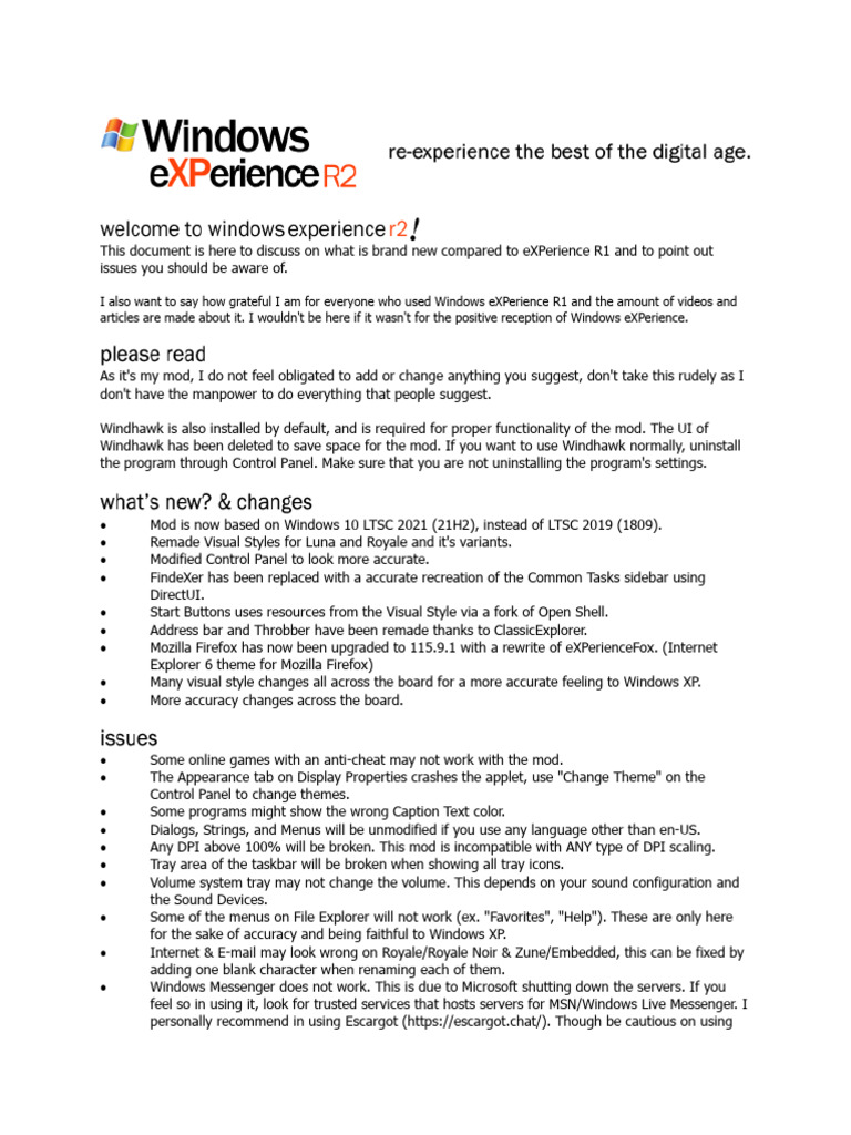 Windows eXPerience Notes | PDF | Computing | System Software