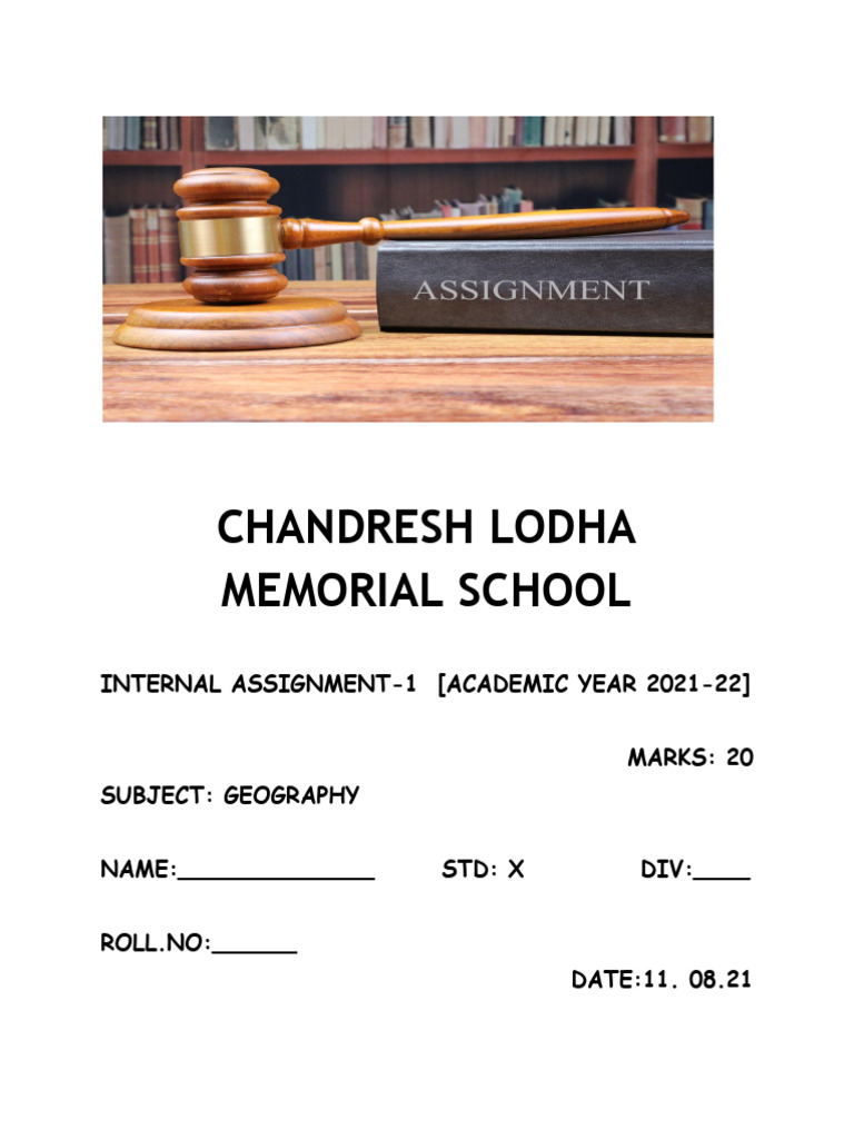 Geography Assignment 1 | PDF