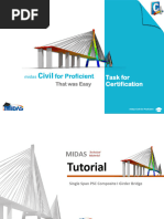 Midas Tutorial Bridge | PDF | Prestressed Concrete | Bridge