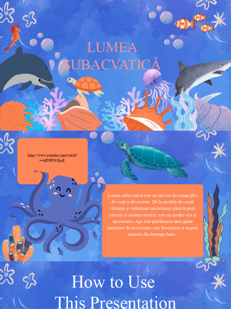 Copie A Designului Marine Biology For Middle School Under The Sea Blue ...
