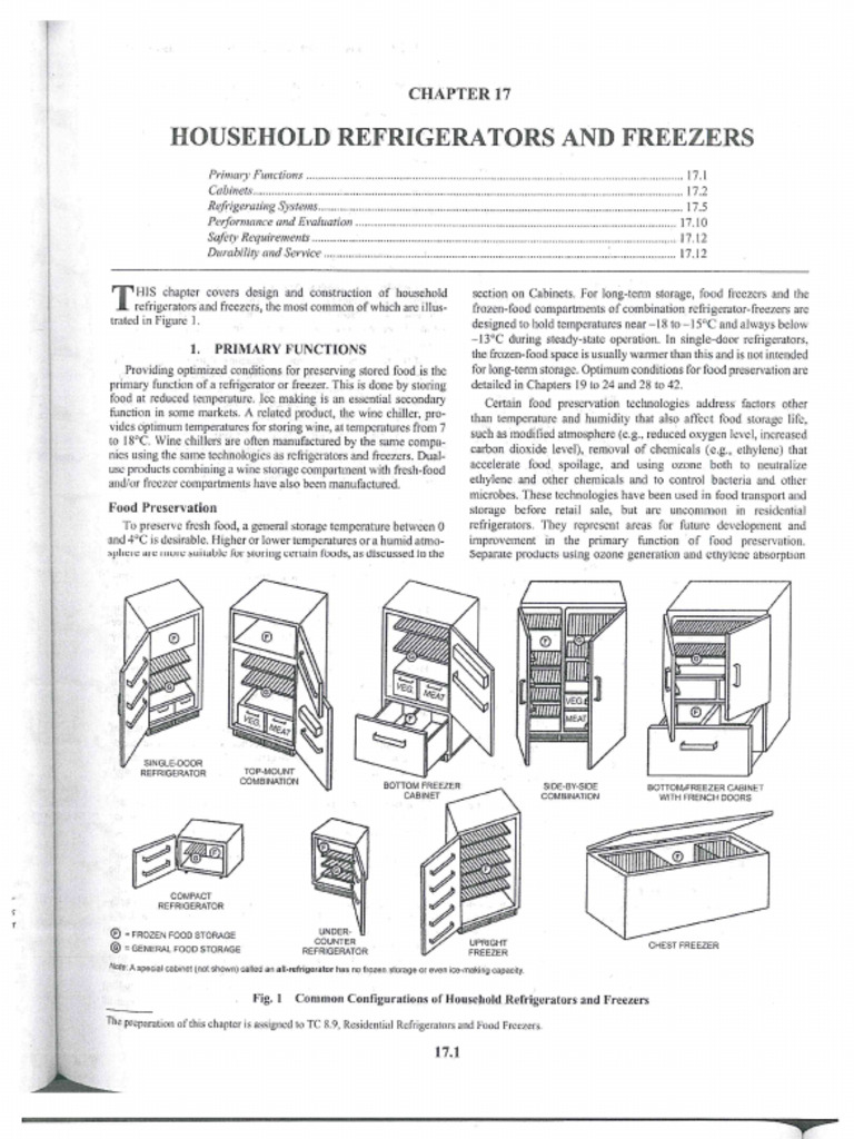 Household Refrigerators and Freezers | PDF