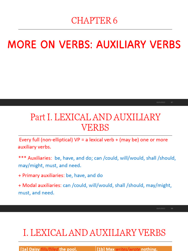Week 6 - Chapter 6 | PDF | Verb | Semantic Units