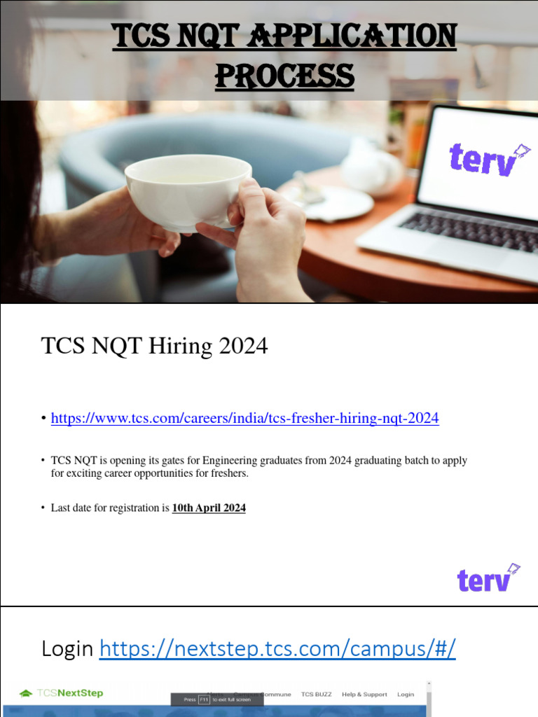 TCS NQT Application Process | PDF