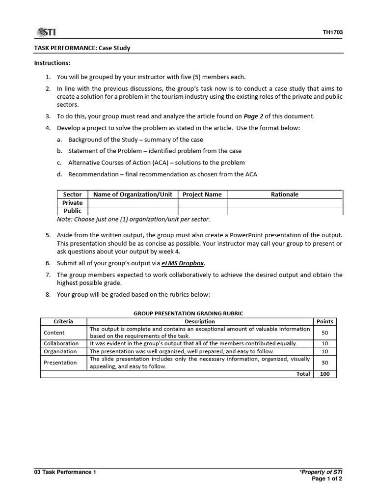 03 Task Performance 1 - ARG | PDF | Tourism | Philippines
