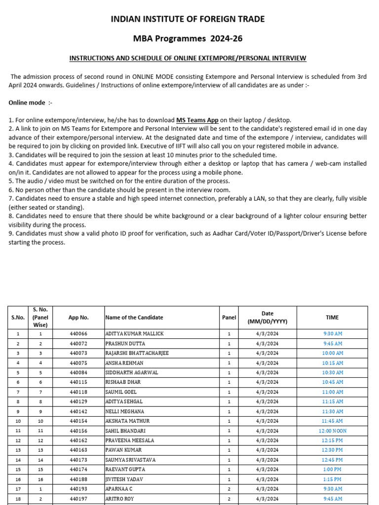 Pie Mba Ib Ba 2024 26 | PDF
