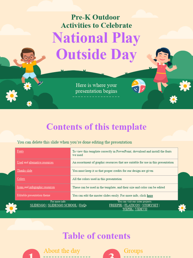 Pre-K Outdoor Activities To Celebrate National Play Outside Day by ...