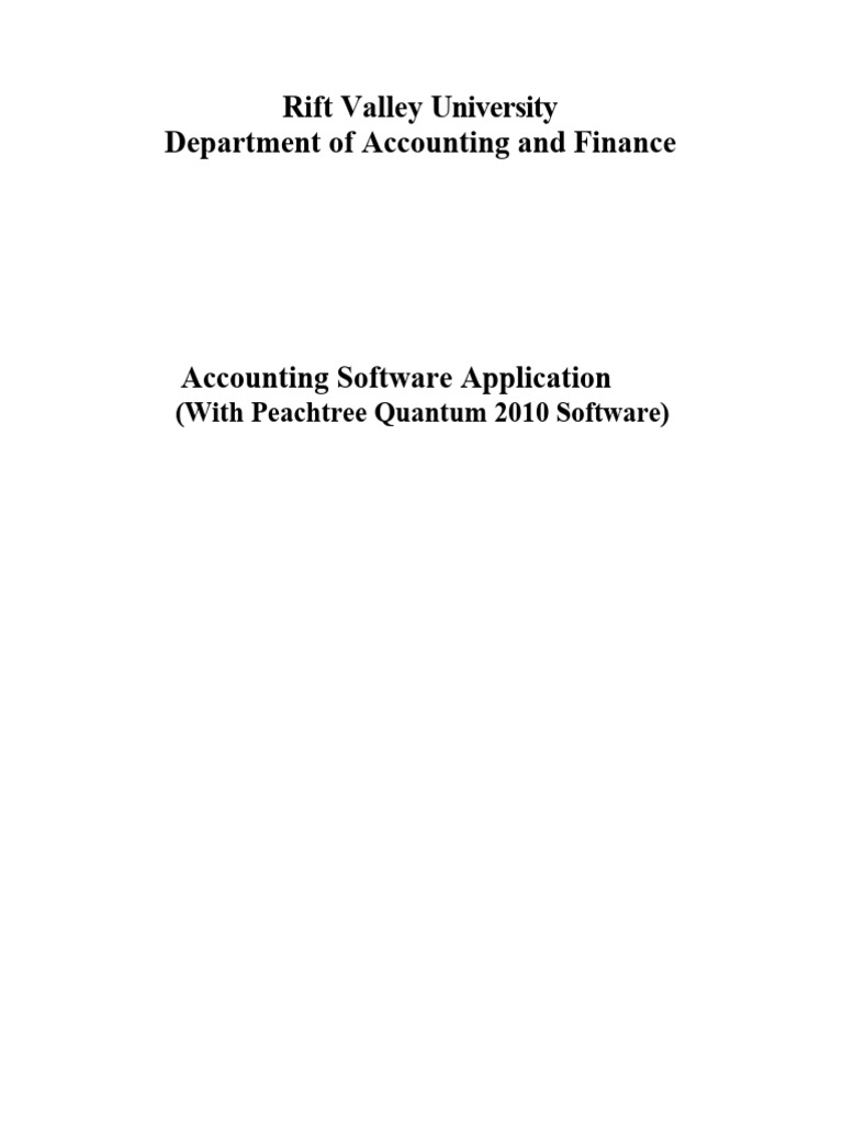 Accounting For Software Application Handout | PDF | Databases | Installation (Computer Programs)