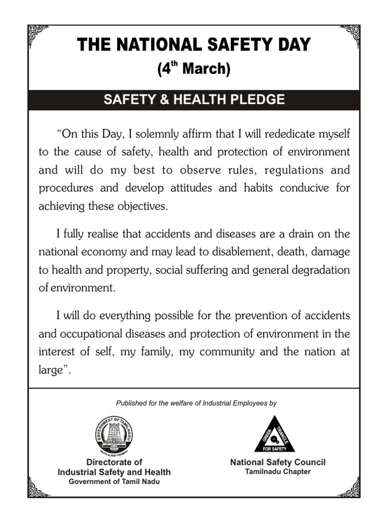 Safety Day Pledge | PDF