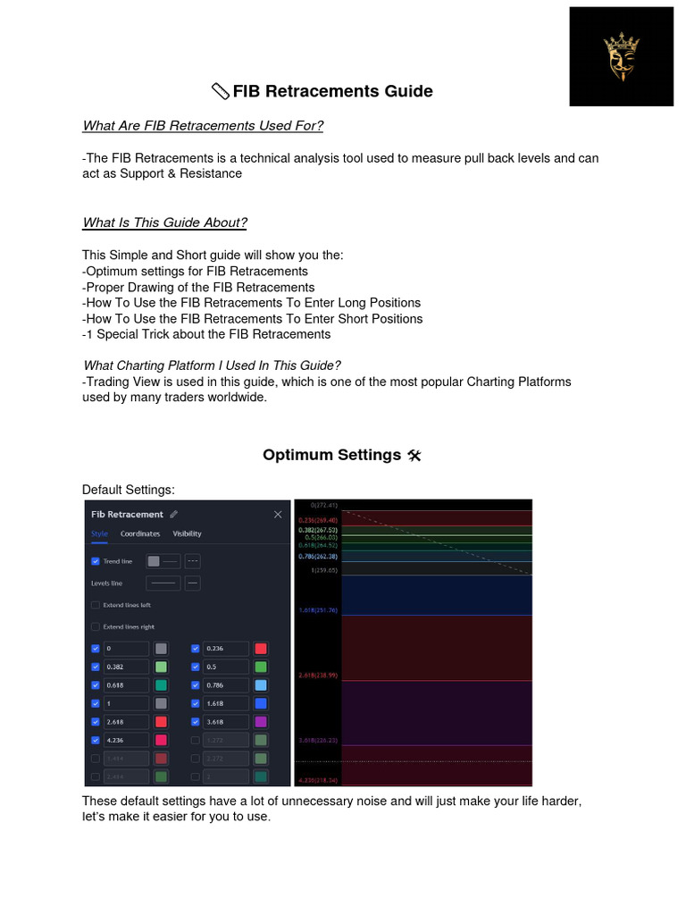 Fibonacci Retracements Guide | PDF | Private Sector | Market (Economics)