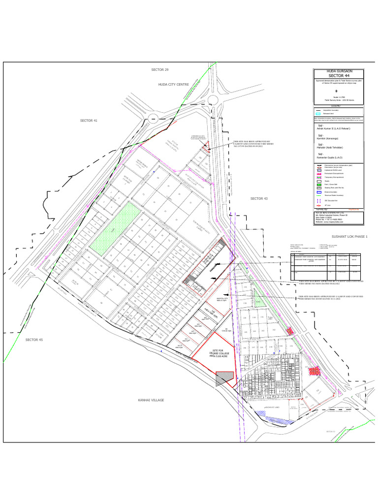 SECTOR - 44 Map New 2024 | PDF