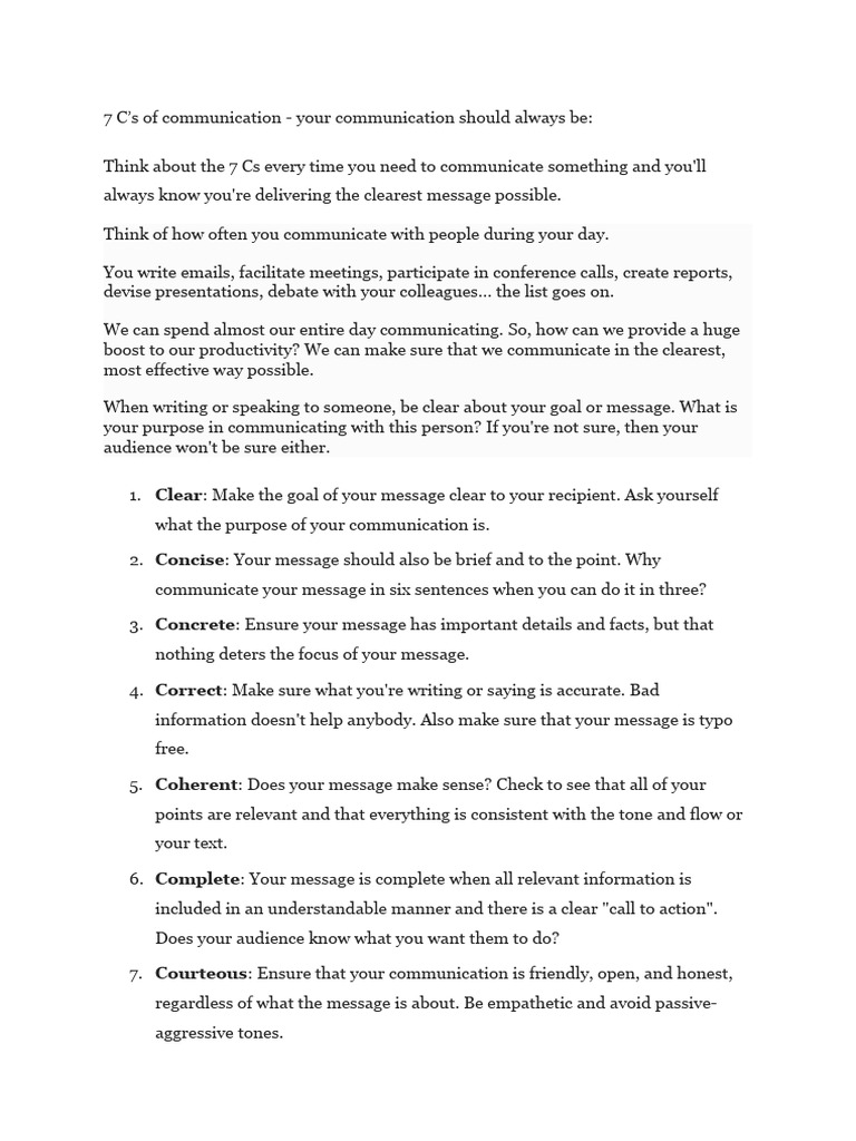 01 7 C of Communication | Download Free PDF | Communication