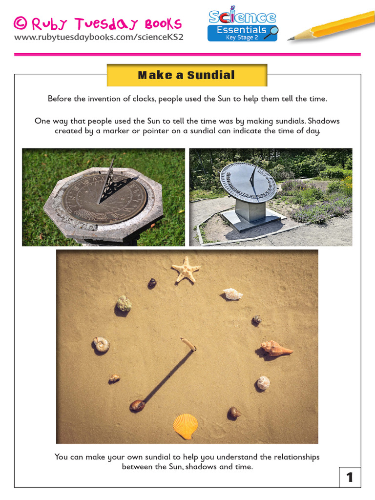 How to Make a Sundial for Kids | PDF